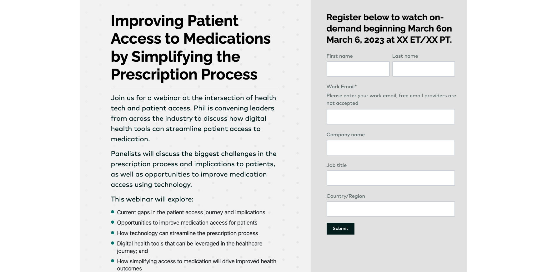 Improving Patient Access to Medications by Simplifying the Prescription ...